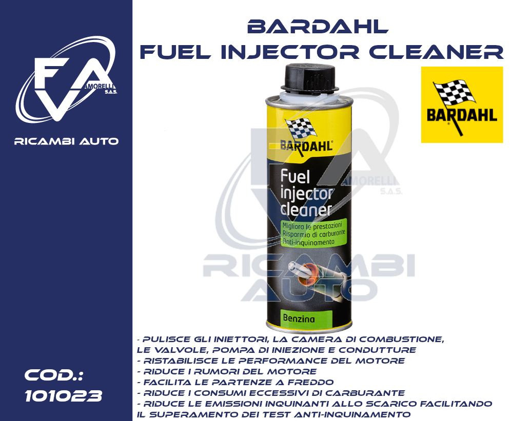 FUEL INJECTOR CLEANER 300ml - Bardahl - 101023 | F.A.V. di Amorelli ...