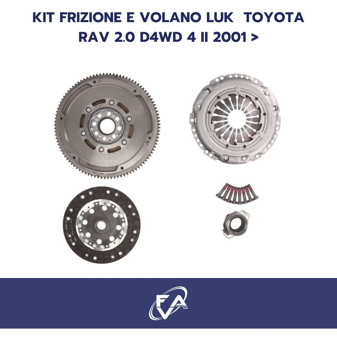 KIT FRIZIONE E VOLANO LUK TOYOTA RAV 2.0 D4WD 4 II 2001