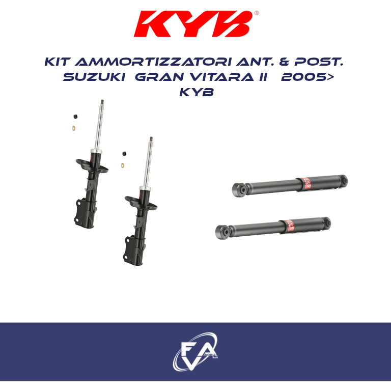 4 AMMORTIZZATORI ANT. & POST. SUZUKI GRAN VITARA II 2005> KYB | F.A.V ...