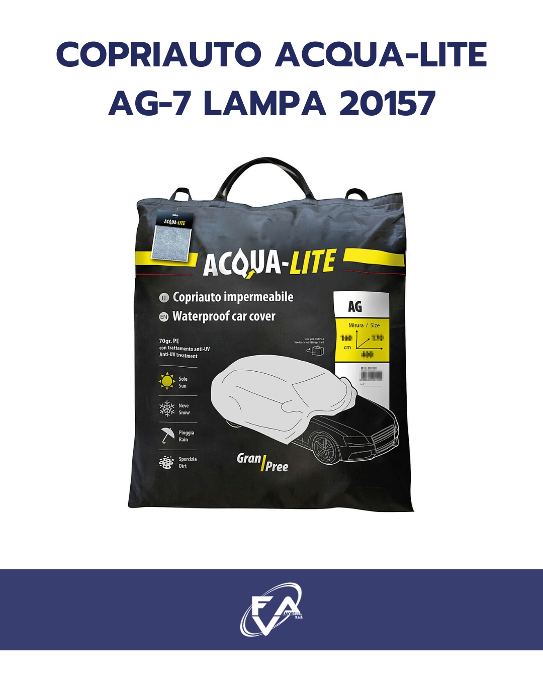 COPRIAUTO ACQUA-LITE AG-7 Lampa 20157 | F.A.V. di Amorelli Vincenzo & C ...